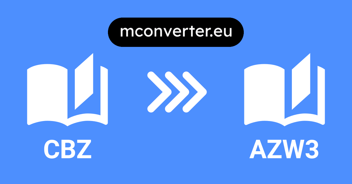 CBZ to AZW3 Converter • Online & Free • MConverter