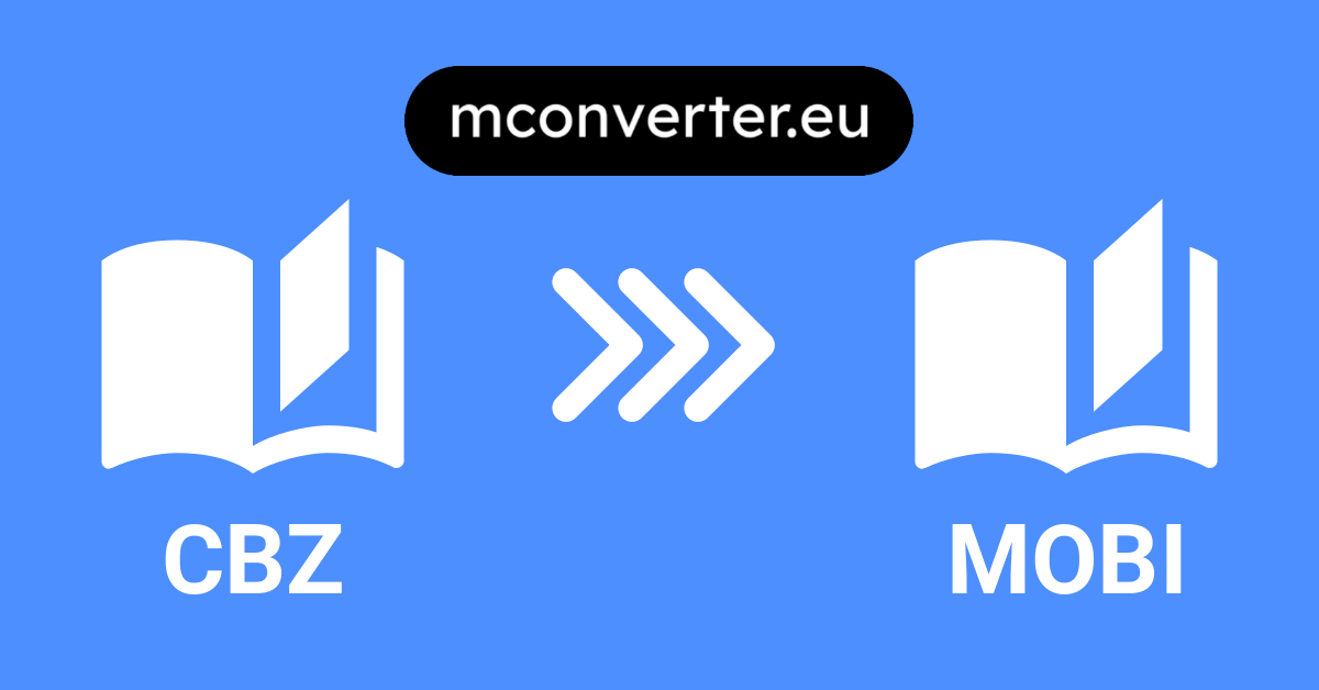 CBZ to MOBI Converter • Online & Free • MConverter