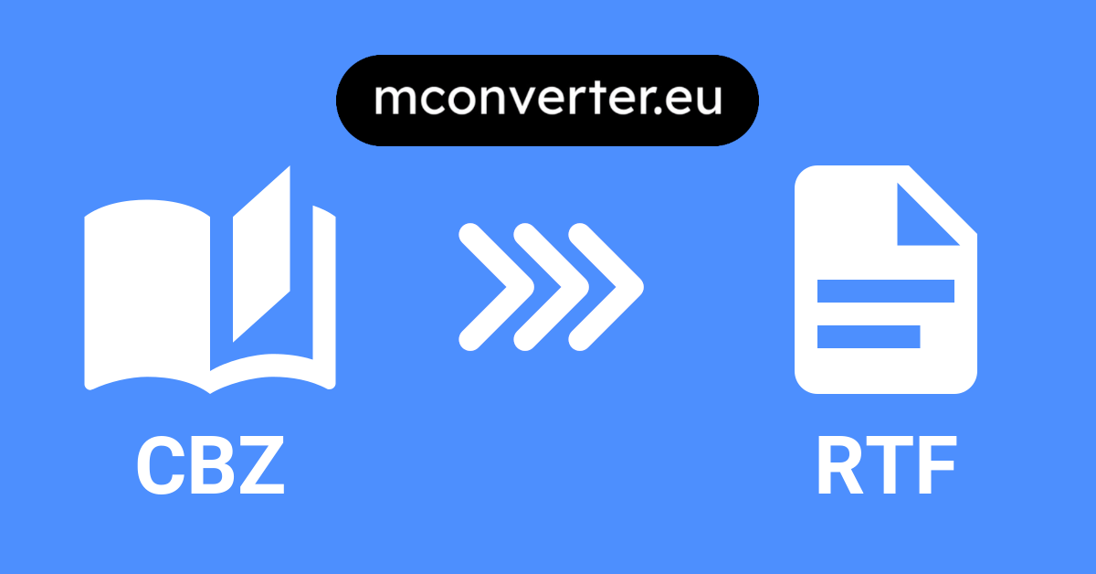 CBZ to RTF Converter • Online & Free • MConverter