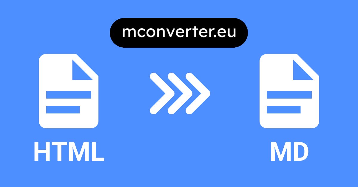 HTML to MD Converter • Online & Free • MConverter