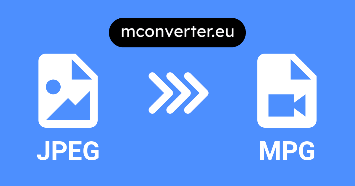 JPEG to MPG Converter • Online & Free • MConverter