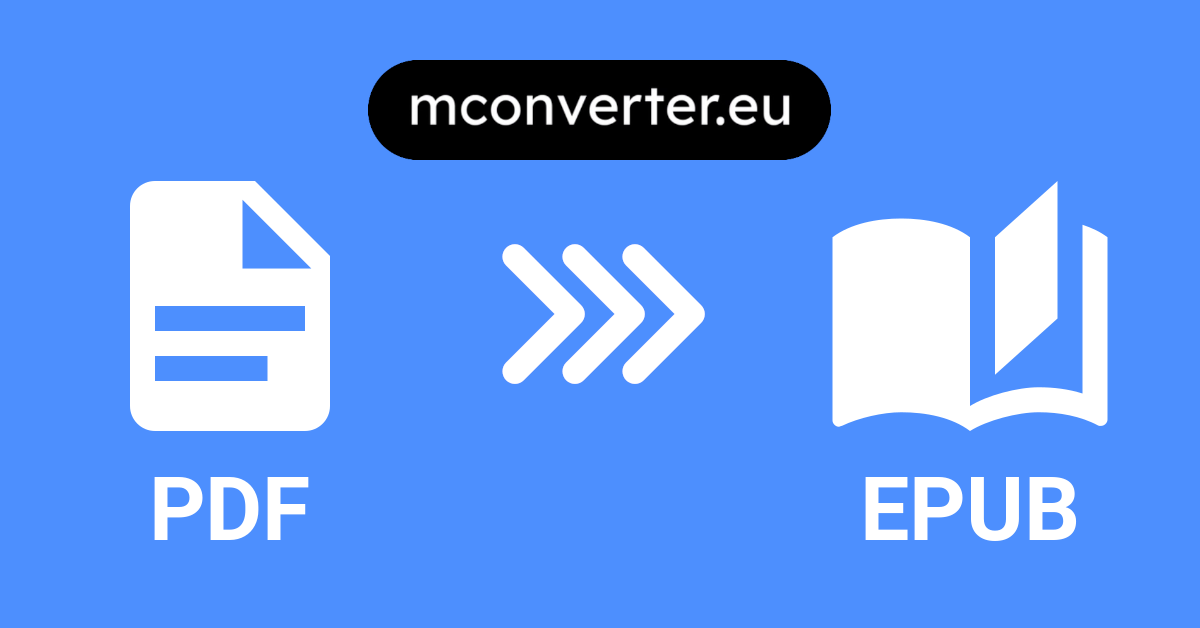 PDF to EPUB Converter • Online & Free • MConverter