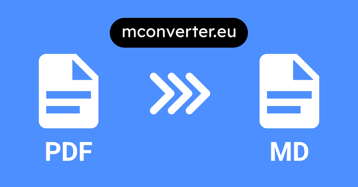 PDF to MD Converter • Online & Free • MConverter
