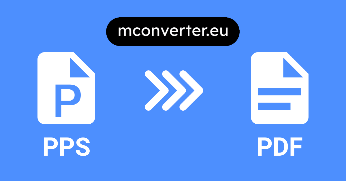 PPS to PDF Converter • Online & Free • MConverter