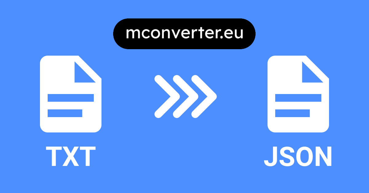 TXT To JSON Converter Online Free MConverter
