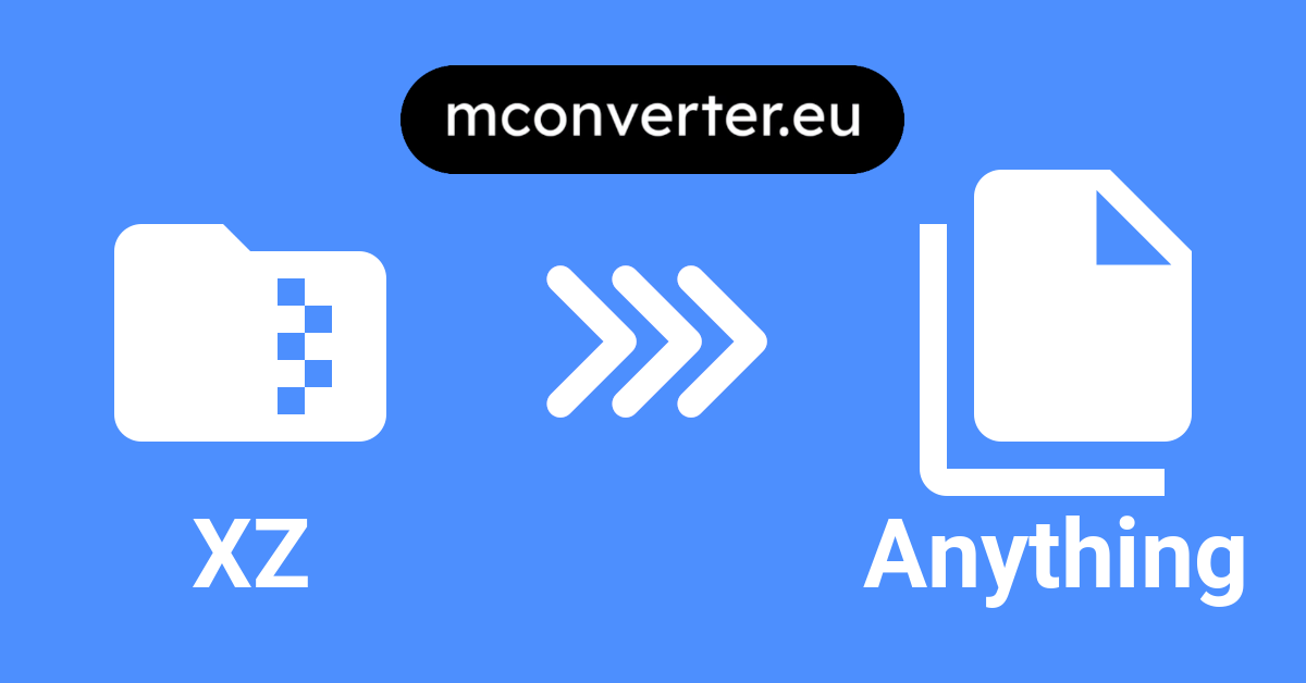 Convert XZ: free online archive and compression converter • MConverter